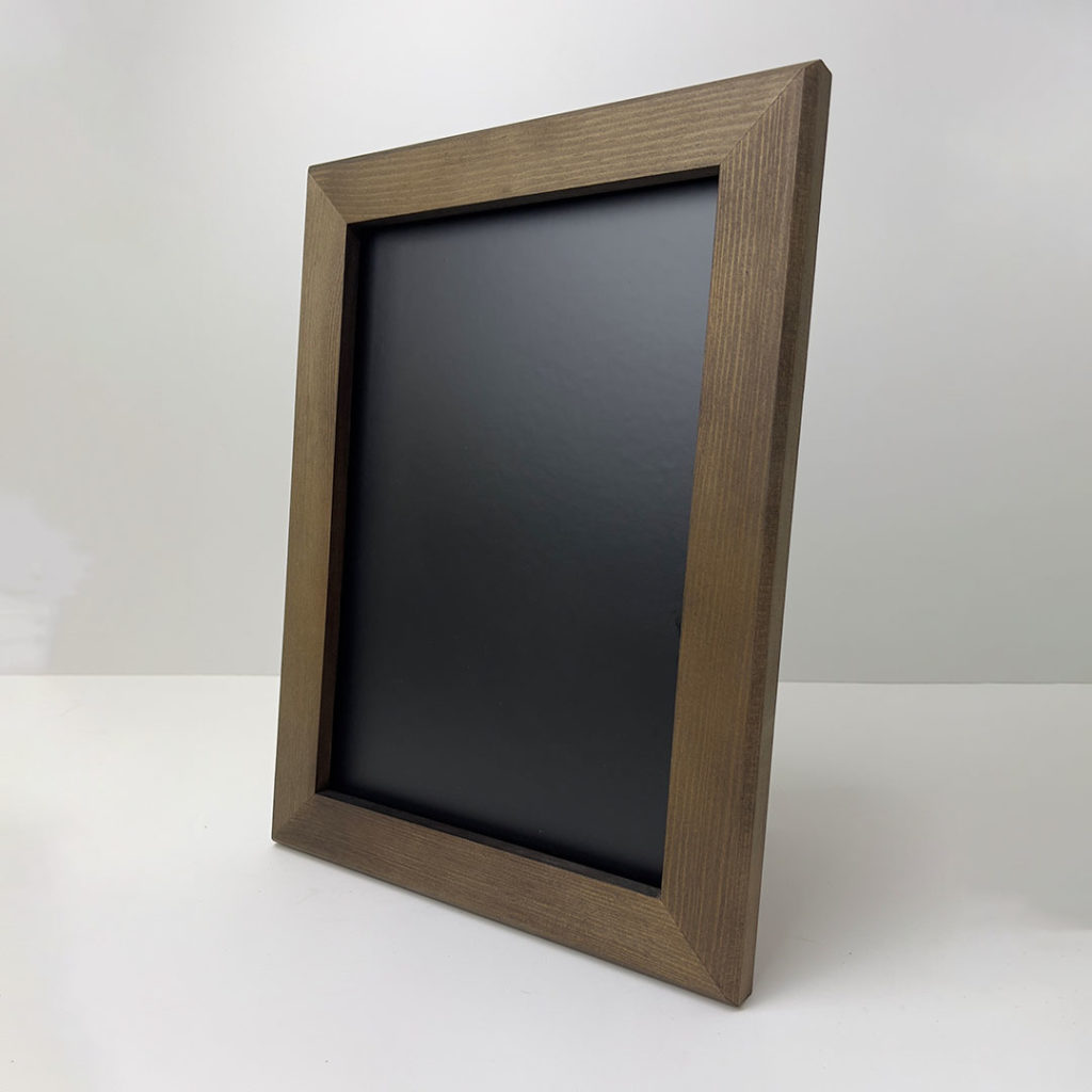 Dark Oak Stain Sliding Wooden Poster Frame - Majisign