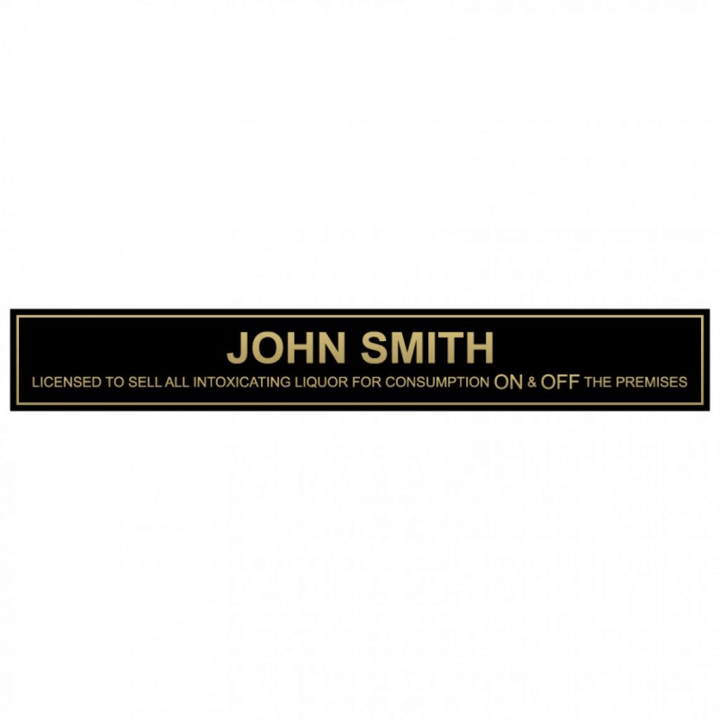 Licensee Name Plate - Majisign