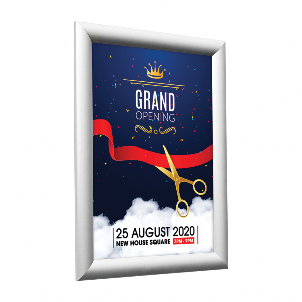 Silver Tamper Proof Snap Frame - Majisign